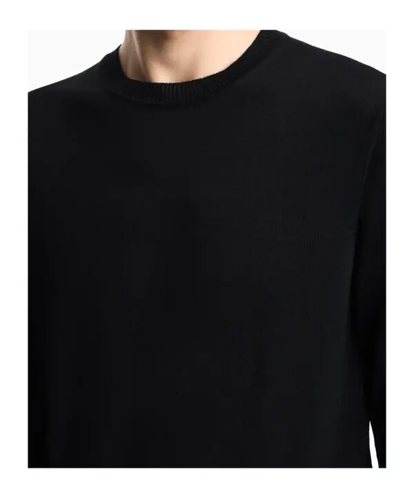 Emporio Armani Crew-neck Virgin-wool Sweater