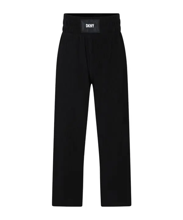 Dkny Logo Appliqué Pleated Trousers