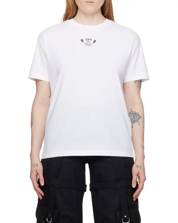 Off-White Arrow-embroidered Crewneck T-shirt