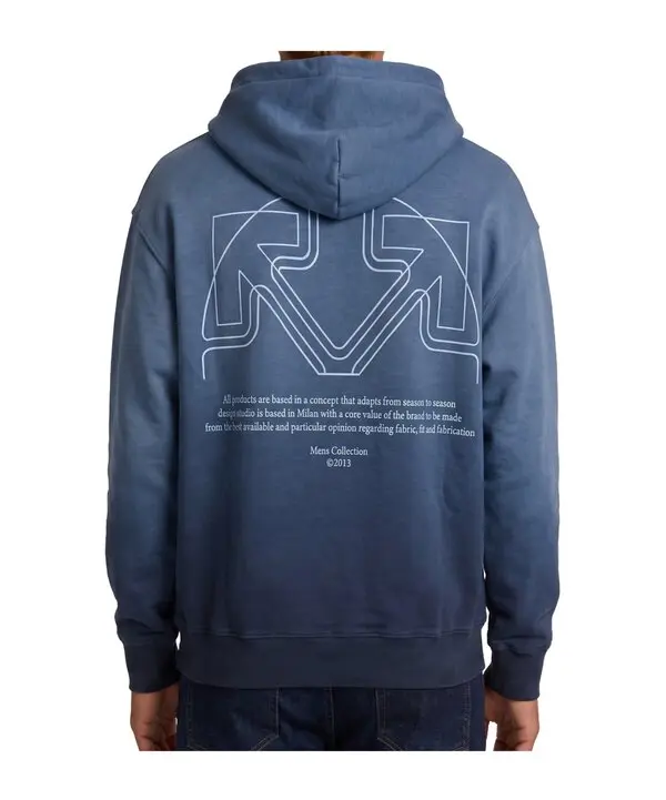 Off-White Drawstring Hooded Sweatshirt