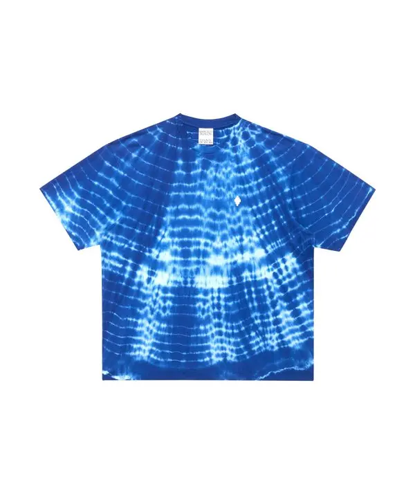 MARCELO BURLON COUNTY OF MILAN Aop Soundwaves Printed Crewneck T-shirt - Blue