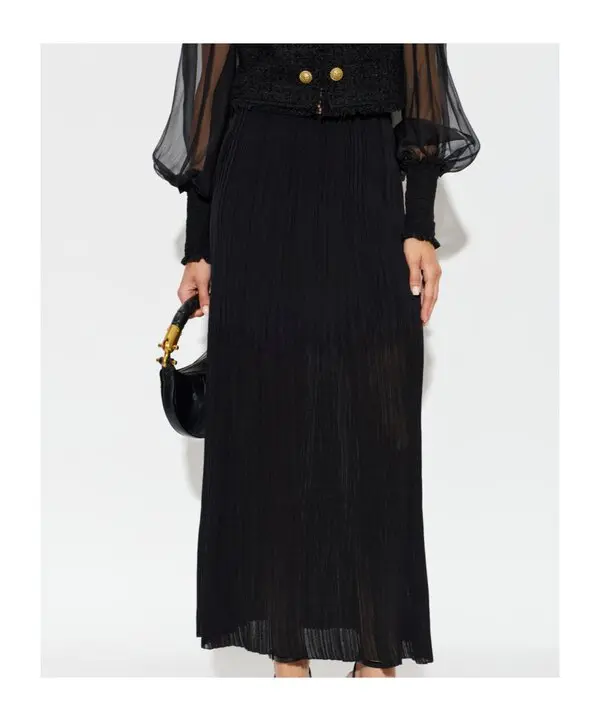 Balmain Elastic Waist Midi Skirt