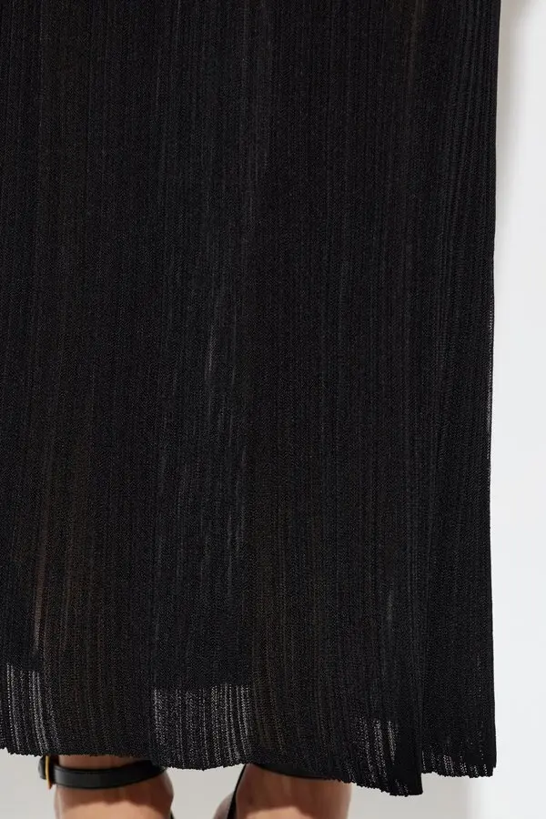 Balmain Elastic Waist Midi Skirt