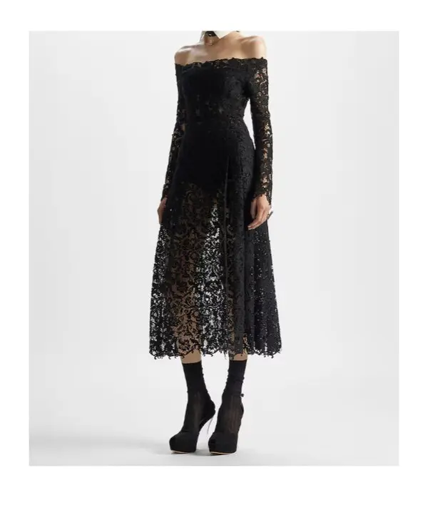 Fendi Macramé Lace Dress
