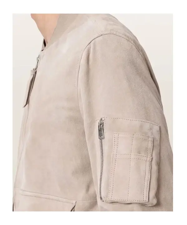 ALLSAINTS Long-sleeve Leather Bomber Jacket