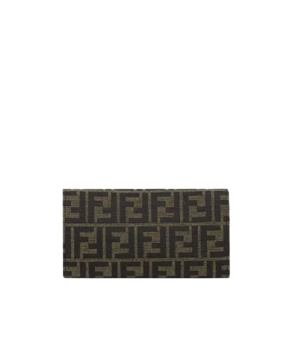 Fendi Monogrammed Continental Wallet With Chain Strap