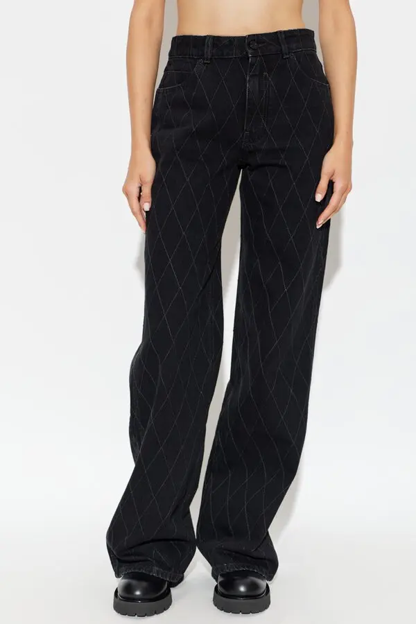 Balmain Diamond Quilted Jeans