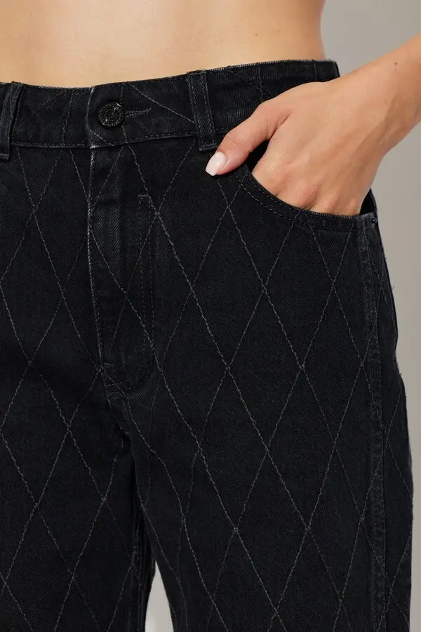 Balmain Diamond Quilted Jeans