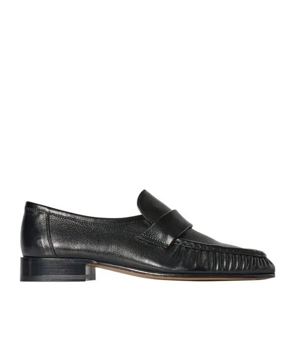 THE ROW Pleated Penny Flat Loafer