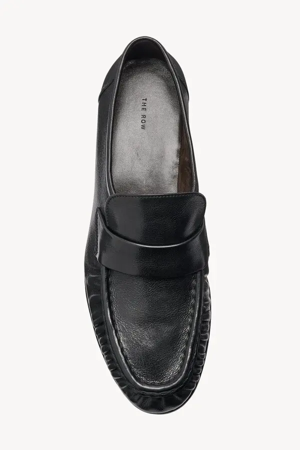 THE ROW Pleated Penny Flat Loafer