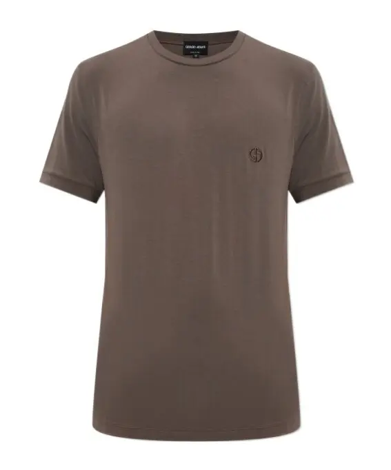 Giorgio Armani Embroidered Logo T-shirt - No