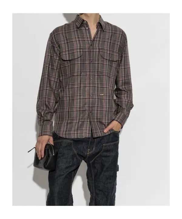 Dsquared2 Collared Long-sleeved Shirt