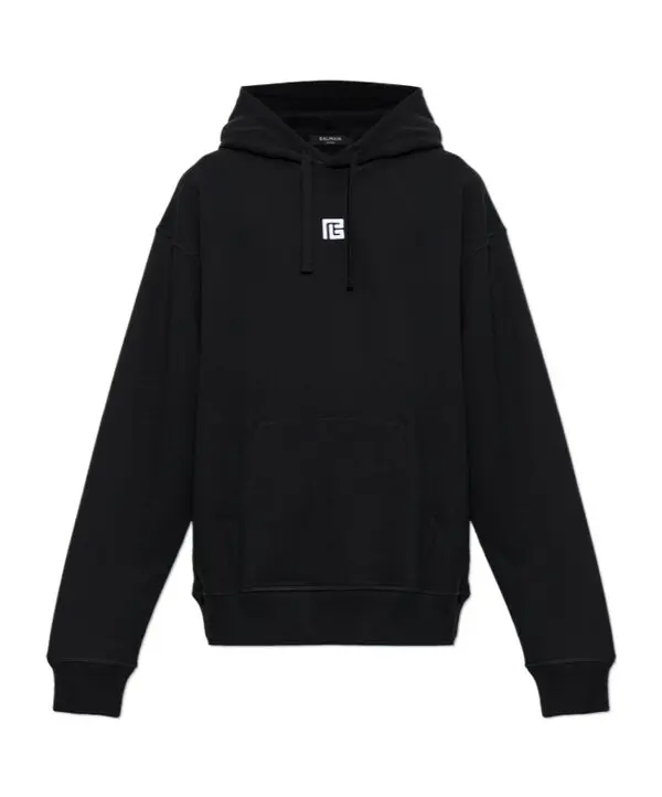 Balmain Long-sleeve Hooded Sweatshirt