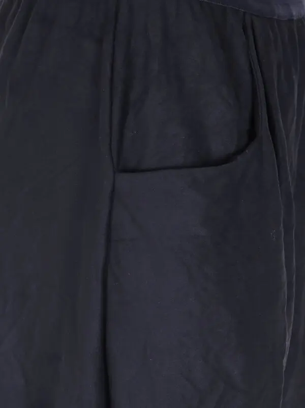 MARIA CALDERARA Elastic Waist Casual Trousers - Black