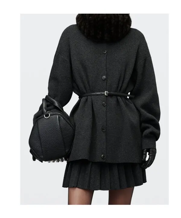 Alexander Wang Belted Cardigan - Black