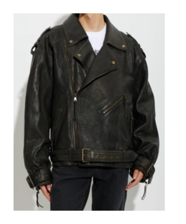 Balmain Long-sleeve Leather Jacket