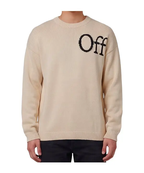 Off-White Long-sleeved Sweater