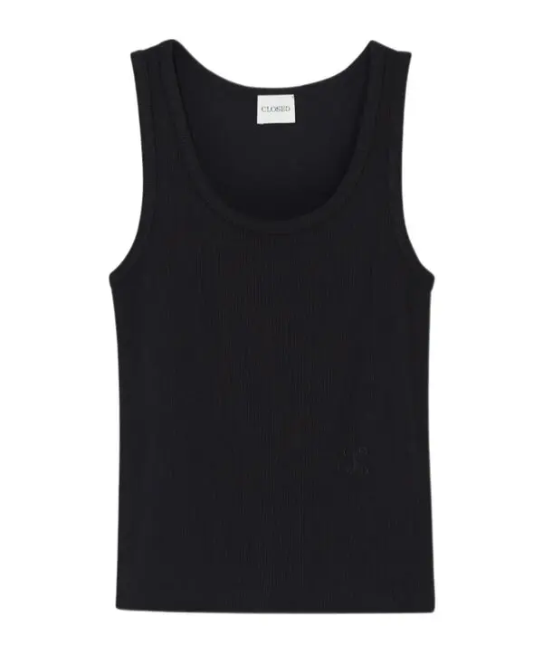 Closed Ribbed Tank Top