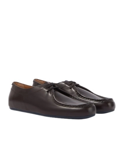 JIL SANDER Leather Lace-up Flats