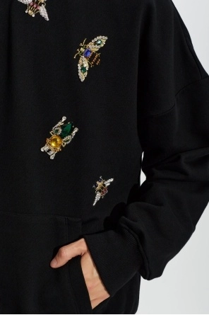 Balmain Long-sleeve Hooded Sweatshirt
