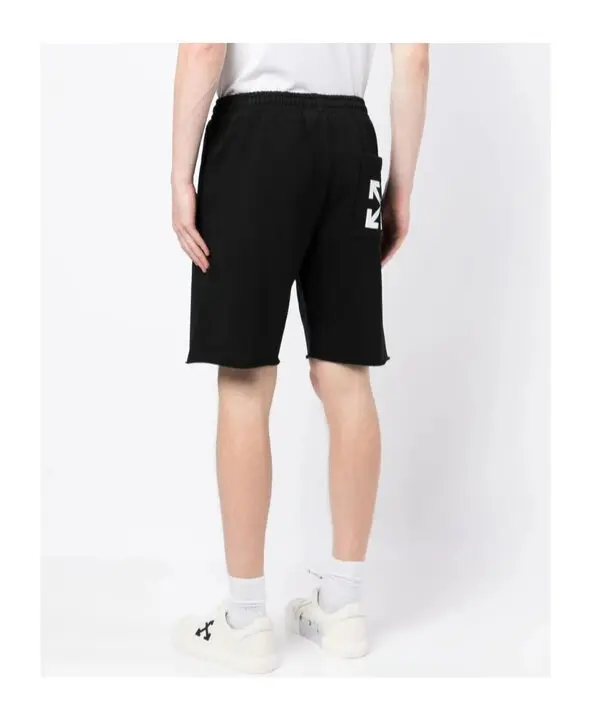 Off-White Single Arrow Cotton Track Shorts