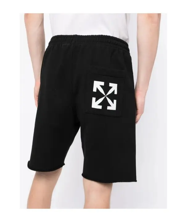 Off-White Single Arrow Cotton Track Shorts