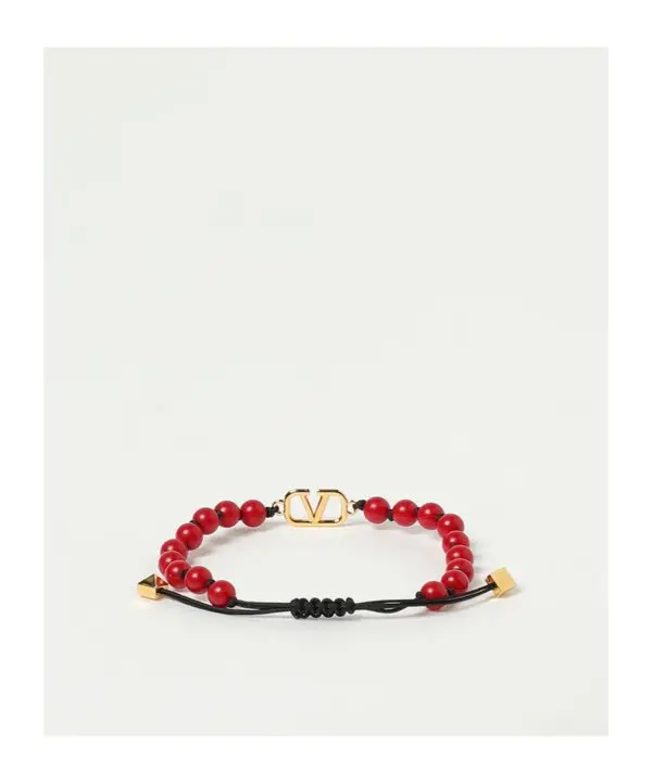 Valentino Garavani Vlogo Signature Bead Embellishment Bracelet
