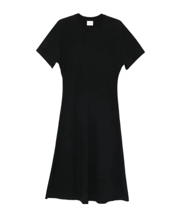 Closed Crew-neck T-shirt Midi Dress - Black