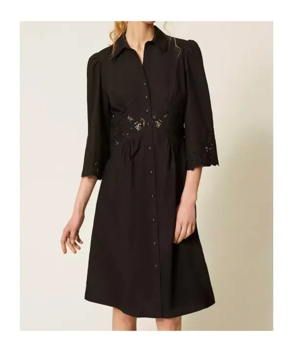 TWINSET Lace Midi Dress