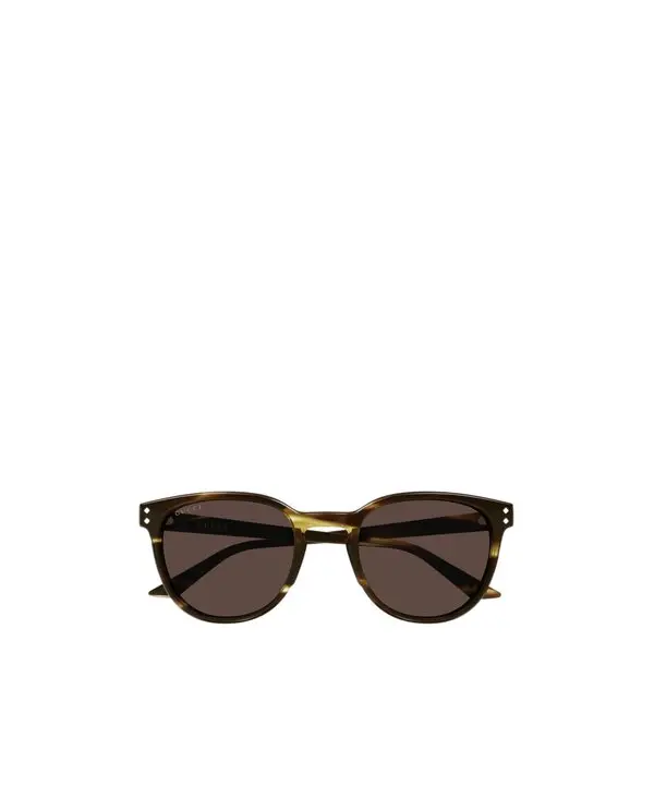 Gucci Round Frame Sunglasses - Tortoiseshell/brown