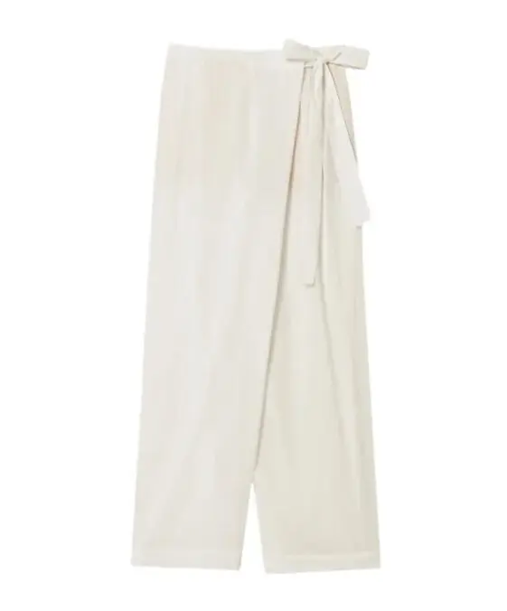 TWINSET Muslin Palazzo Trousers - White