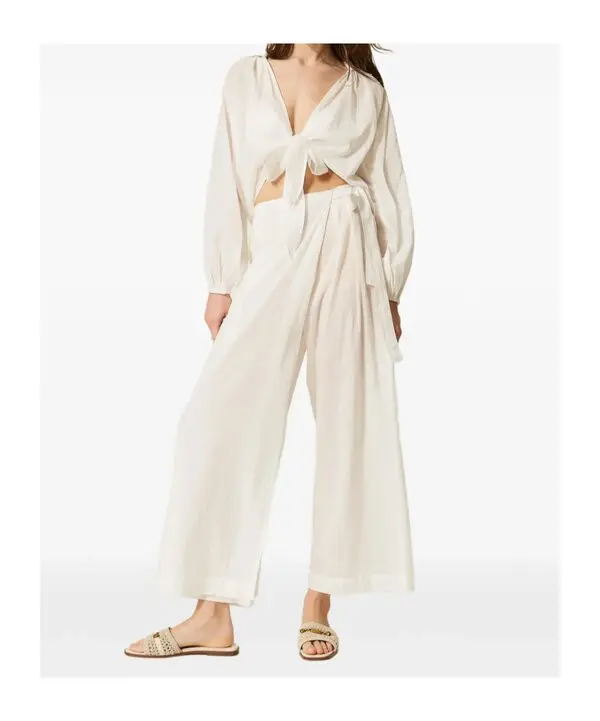 TWINSET Muslin Palazzo Trousers