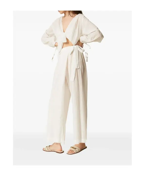 TWINSET Muslin Palazzo Trousers
