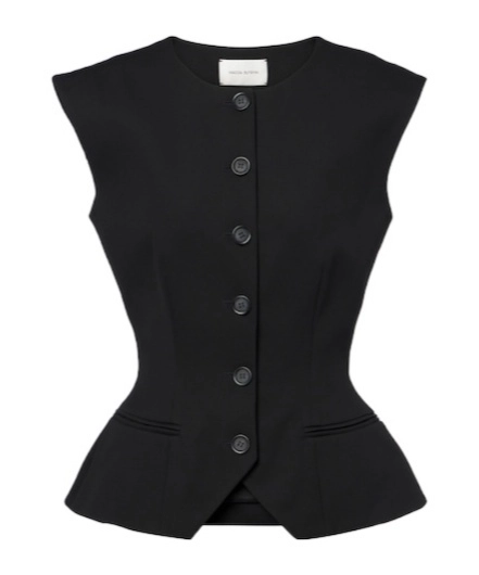Magda Butrym Silk And Cashmere Vest - Grey