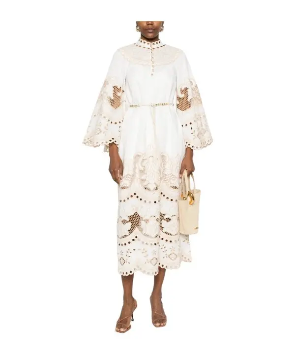 Zimmermann Embroidered Midi Dress
