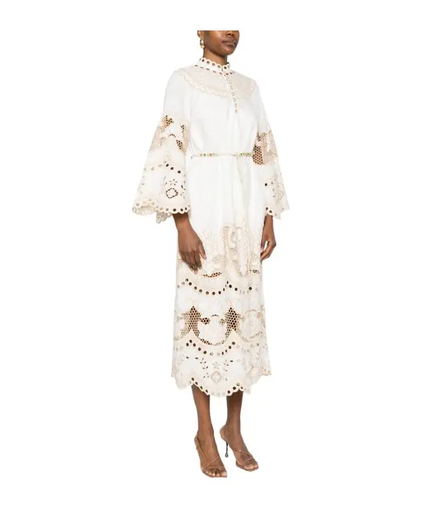 Zimmermann Embroidered Midi Dress