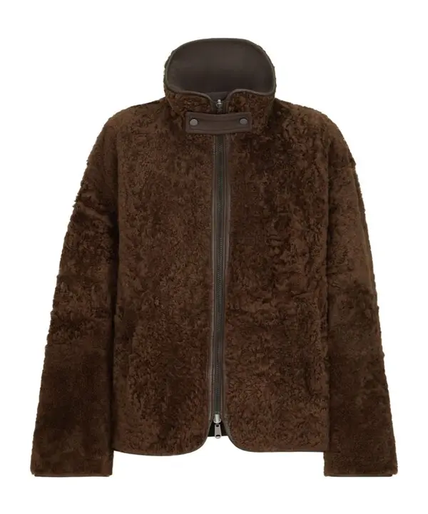 Brunello Cucinelli Fuzzy Reversible Jacket - Chocolate