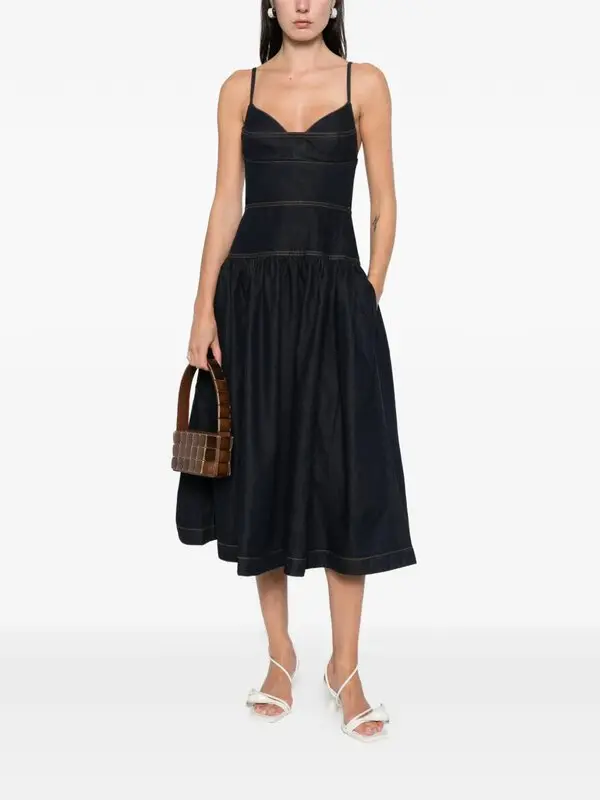 Zimmermann Sleeveless Denim Midi Dress