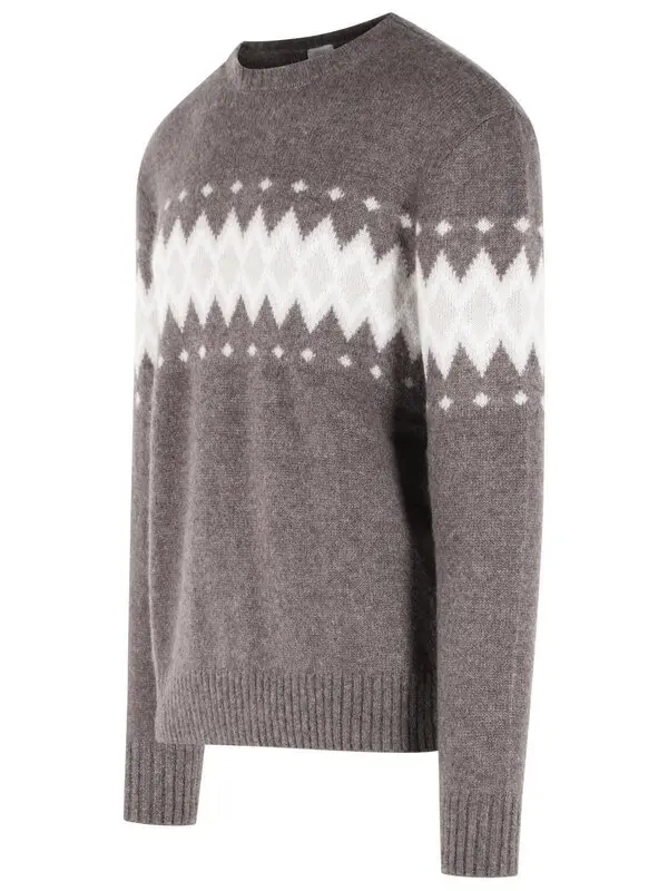 Eleventy Cashmere And Silk Blend Crew Neck Sweater