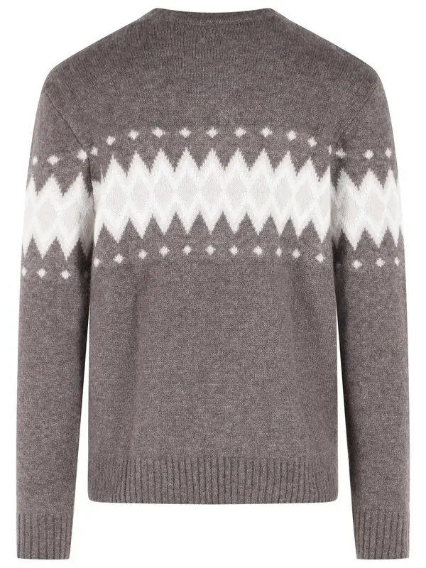 Eleventy Cashmere And Silk Blend Crew Neck Sweater