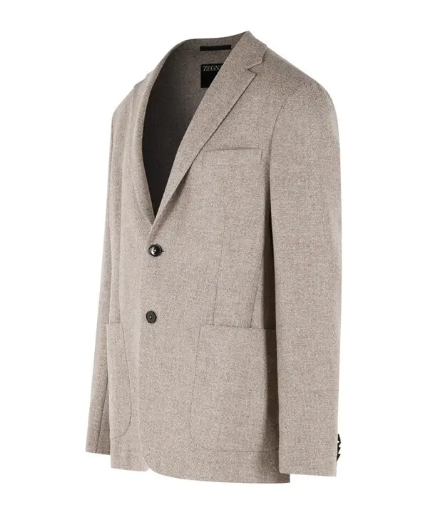 Zegna Single-breasted Patch-pocket Blazer
