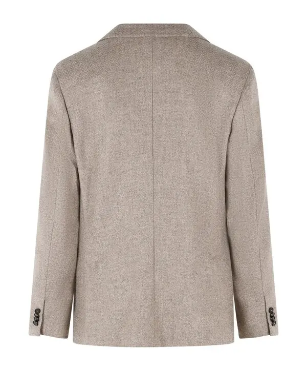 Zegna Single-breasted Patch-pocket Blazer - Nude