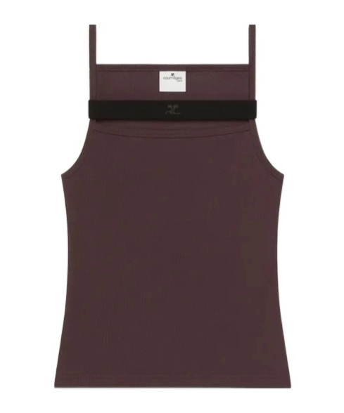 COURREGES 90's Rib Strap Tank Top