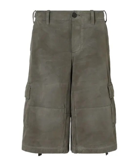 Fendi Patchwork Cotton Bermuda Shorts