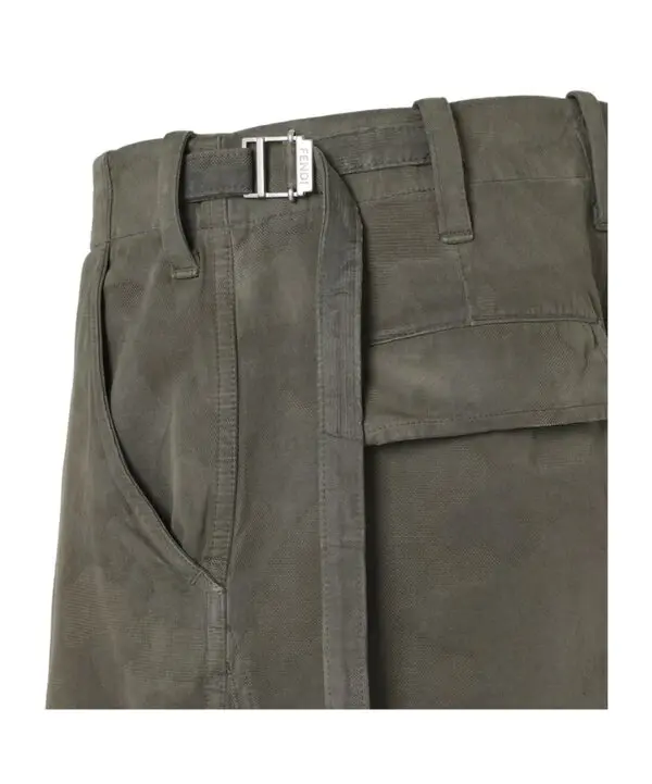 Fendi Patchwork Cotton Bermuda Shorts