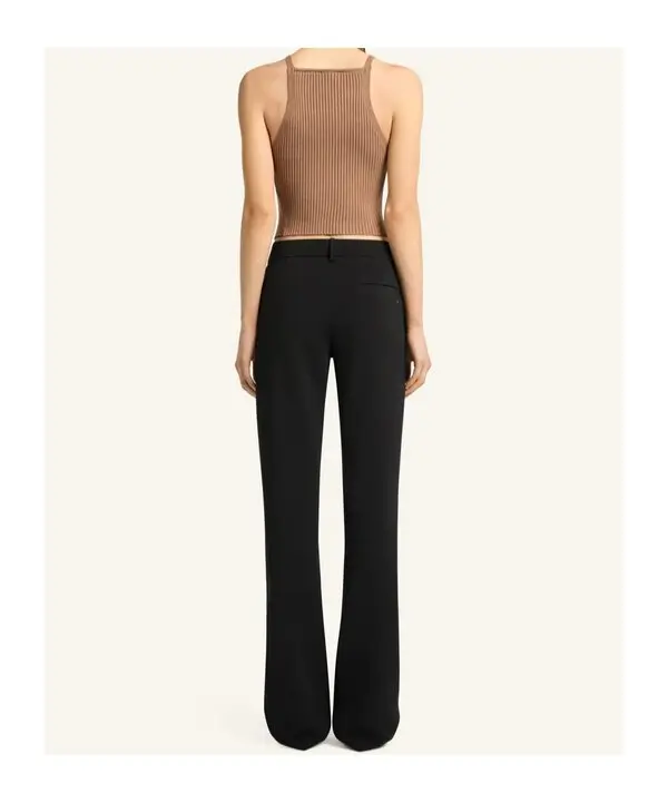 COURREGES Rib-knit Asymmetric Tank Top