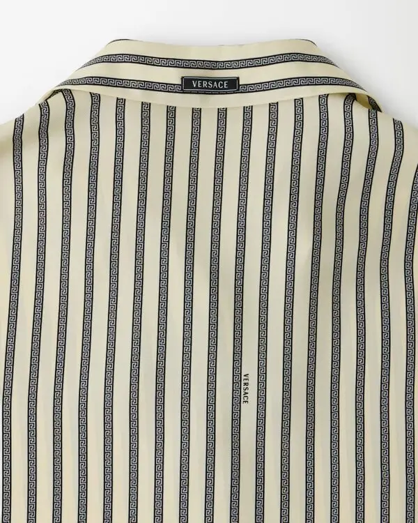 Versace Printed Silk Twill Shirt