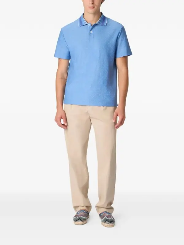 Missoni Patterned Collar Polo Shirt