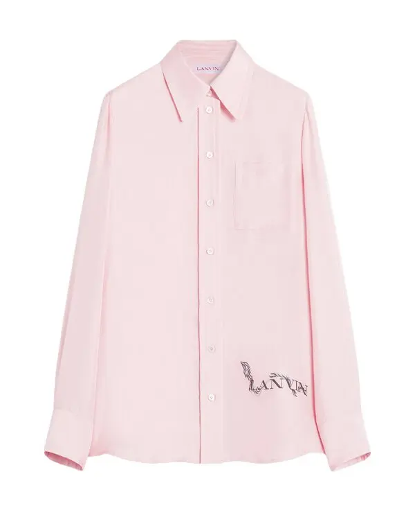 LANVIN Classic Fluid Shirt With Dragon Print