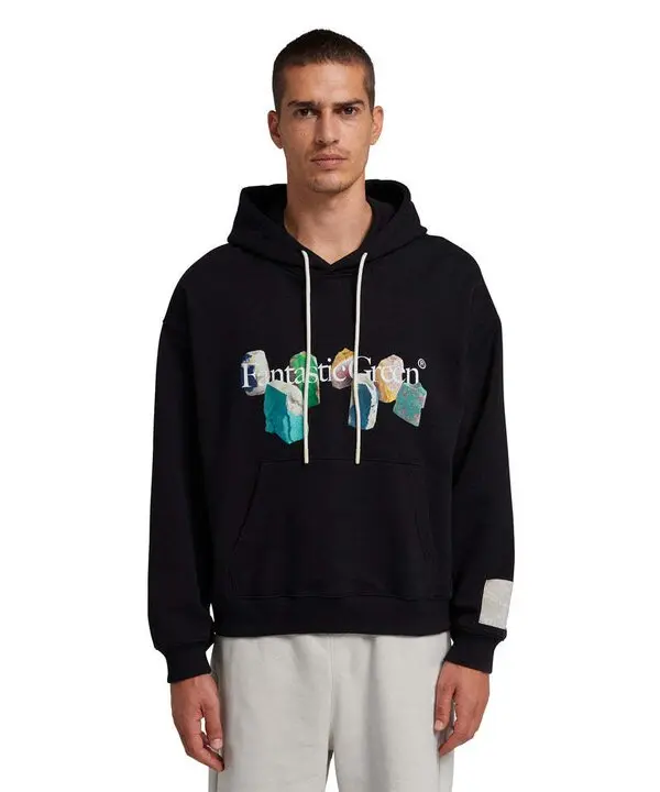 MSGM Slogan-print Organic-cotton Hoodie